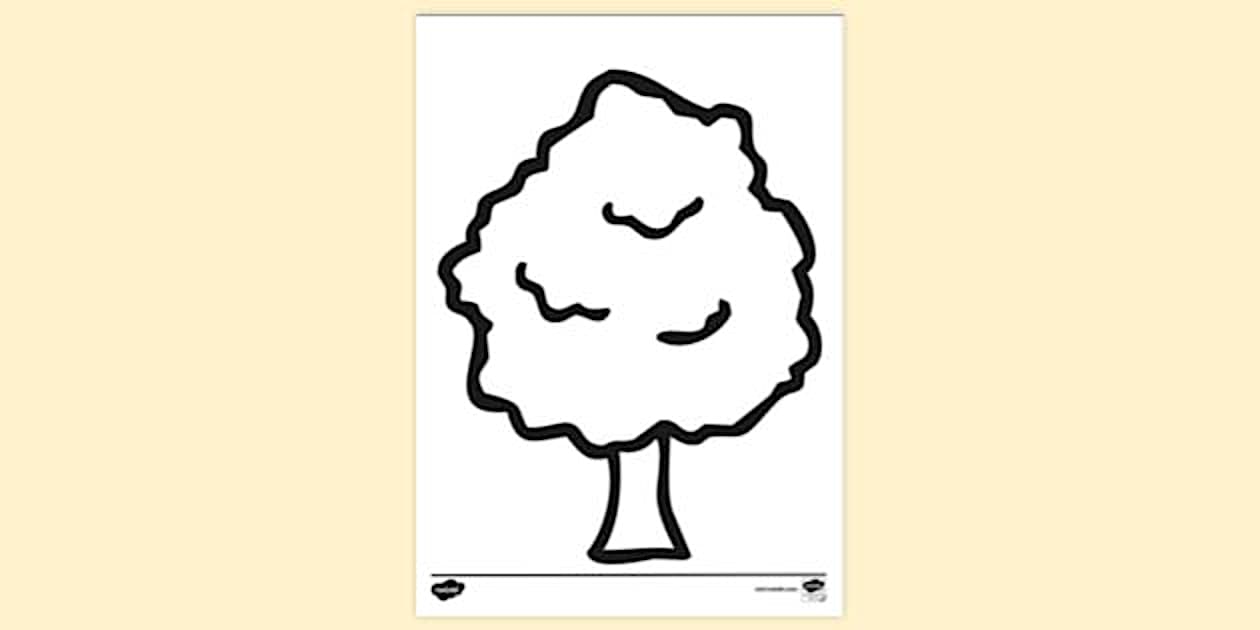 Tree Icon Colouring | Colouring Sheets