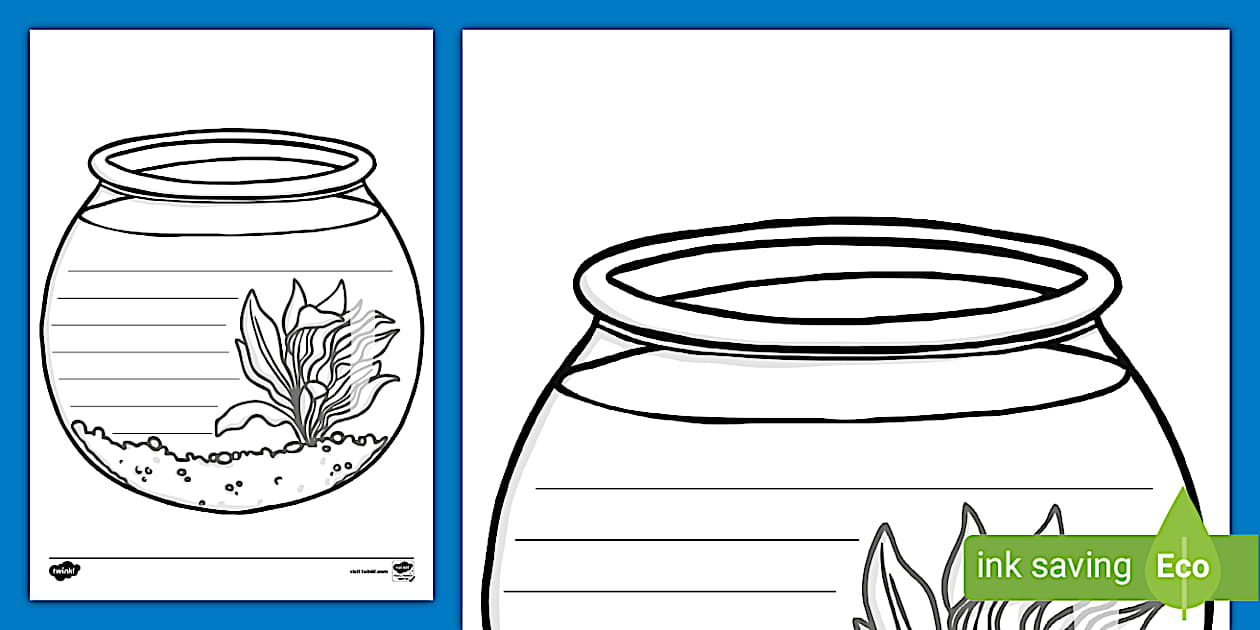 Fishbowl Writing Template (Teacher-Made) - Twinkl