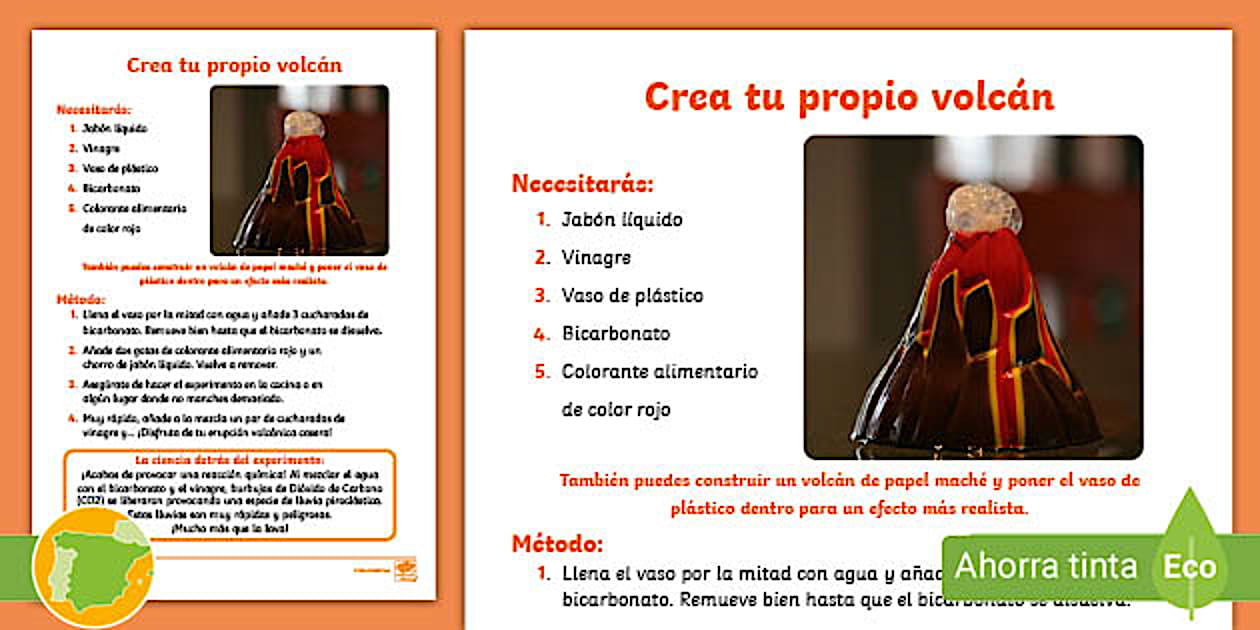 Experimento: Crea tu propio volcán