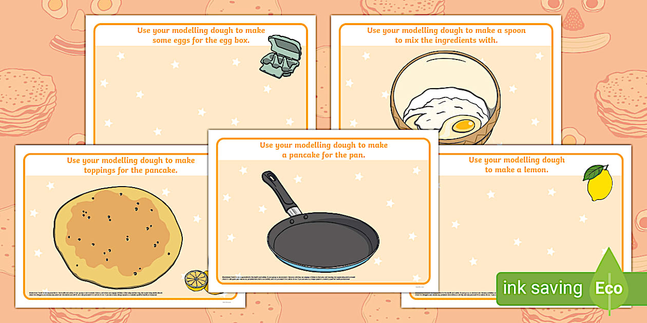 Pancake Playdough Mats - EYLF Shrove Tuesday Activity