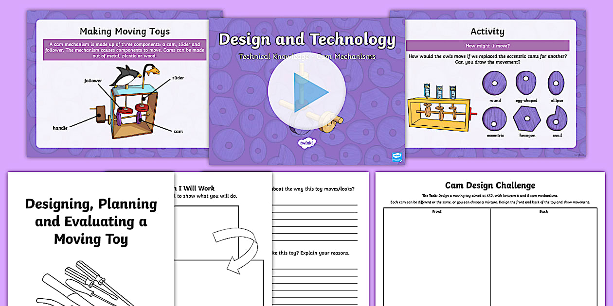 Mechanical Cam Toy Lesson Pack (teacher made) - Twinkl