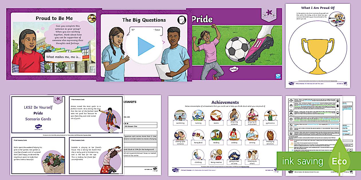 PSHE: LKS2 Be Yourself - Lesson Pack 1