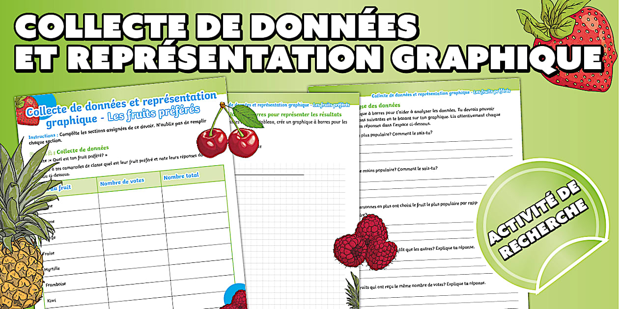 Fiches d'activités : Collecte de données et représentation graphique