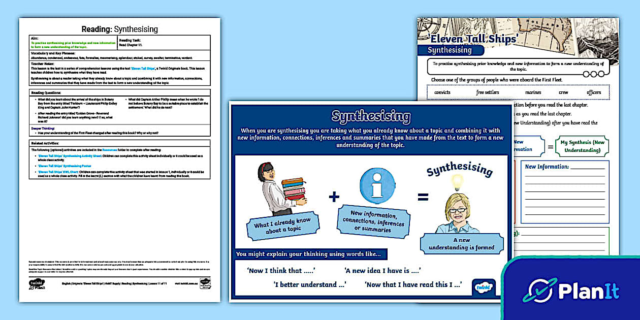 Year 5 'Eleven Tall Ships': Reading Lesson 11 (teacher made)