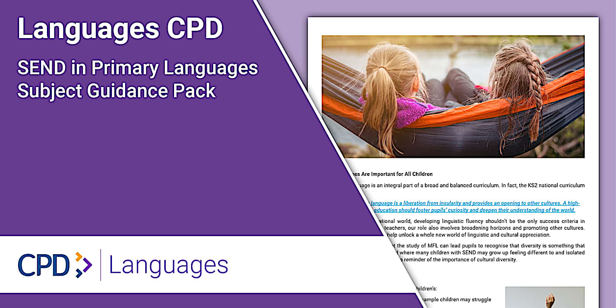 👉 Languages CPD: SEND in Primary Languages Subject Guidance