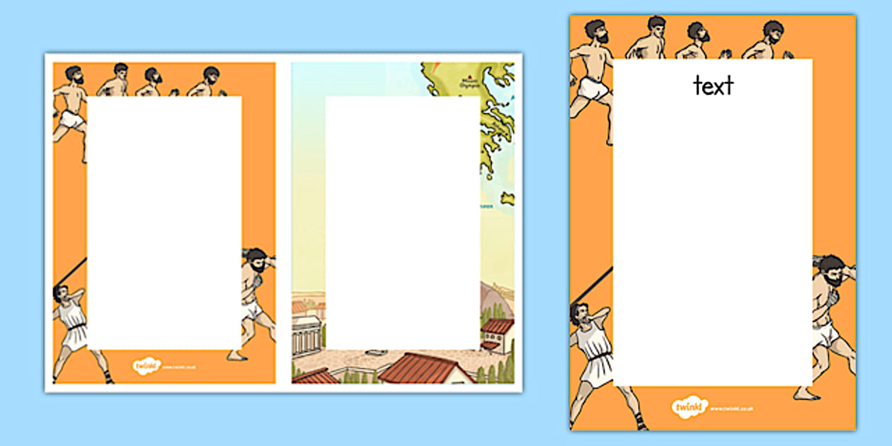 Ancient Olympics Editable Note (teacher made) - Twinkl