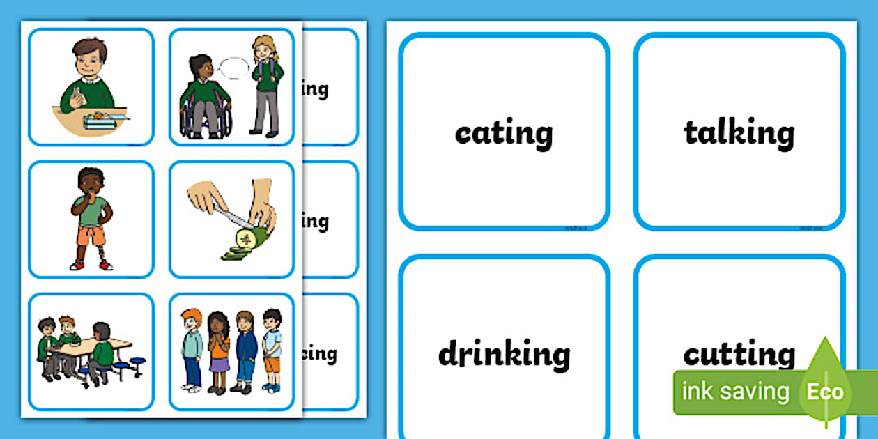 Editable Lunchtime Action Cards (teacher made) - Twinkl