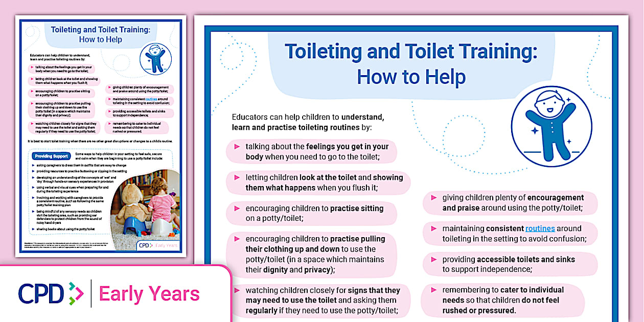 Toileting and Toilet Training: How to Help (Poster) | Twinkl