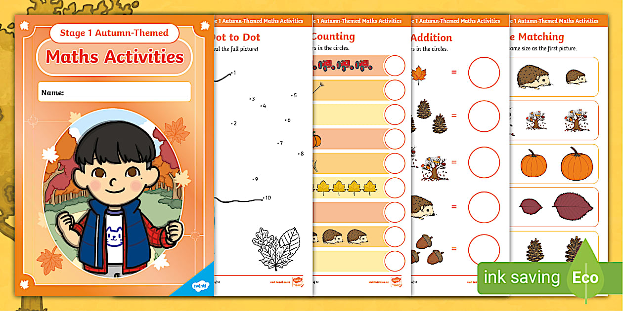 Stage 1 Autumn Maths Activity Booklet (Teacher-Made)