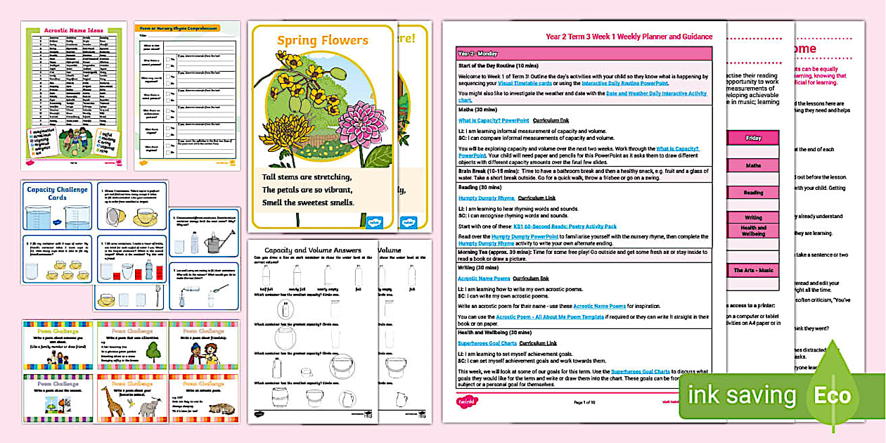 Year 2 Term 3 Week 1 Remote Home Learning Pack - Twinkl