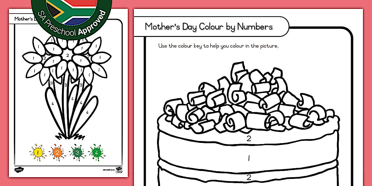 Mother's Day - Colour by Numbers (teacher made) - Twinkl