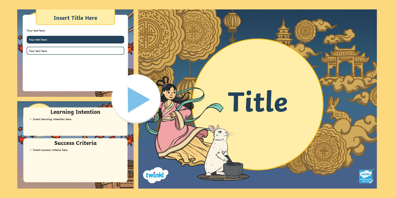 Mid-Autumn Festival Blank Template PowerPoint (teacher made)