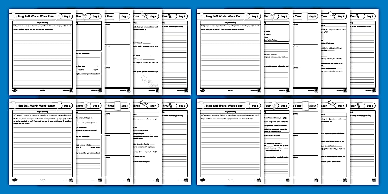 Seventh Grade ELA May Bell Work Bundle (teacher made)