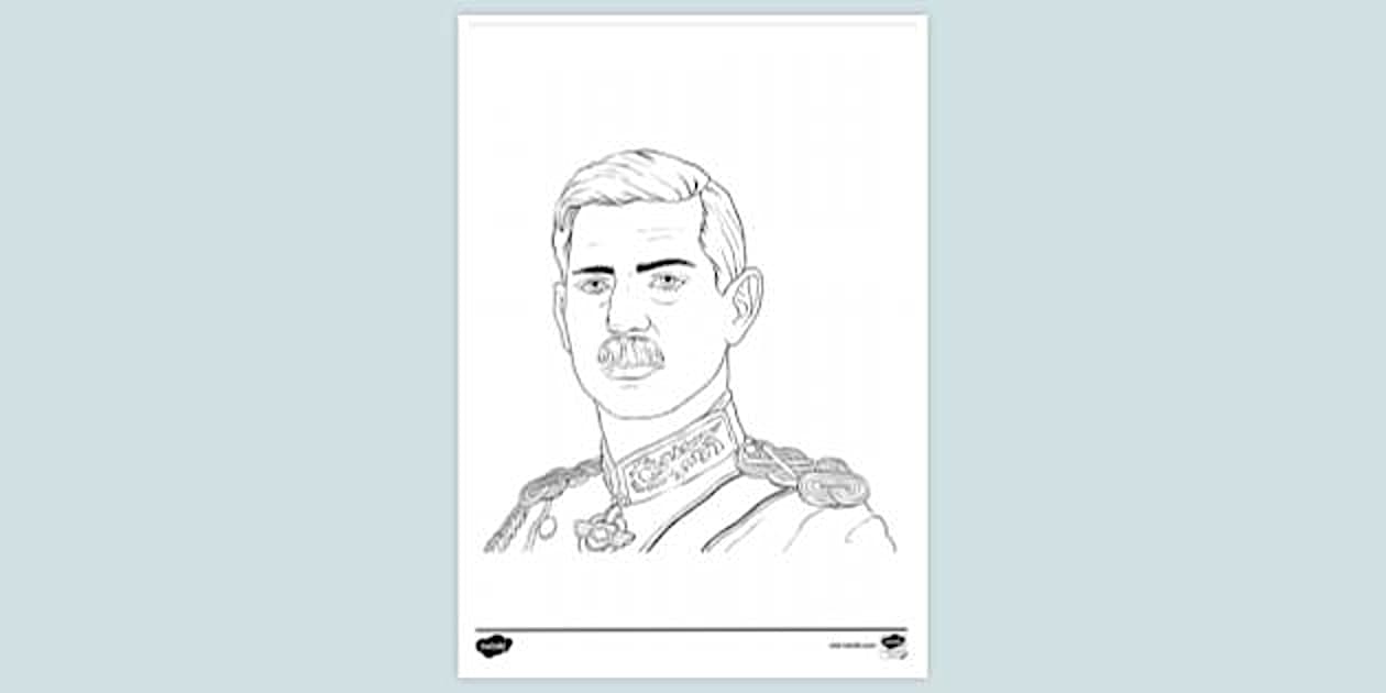 King Carol II of Romania Colouring Sheet | Colouring Sheets