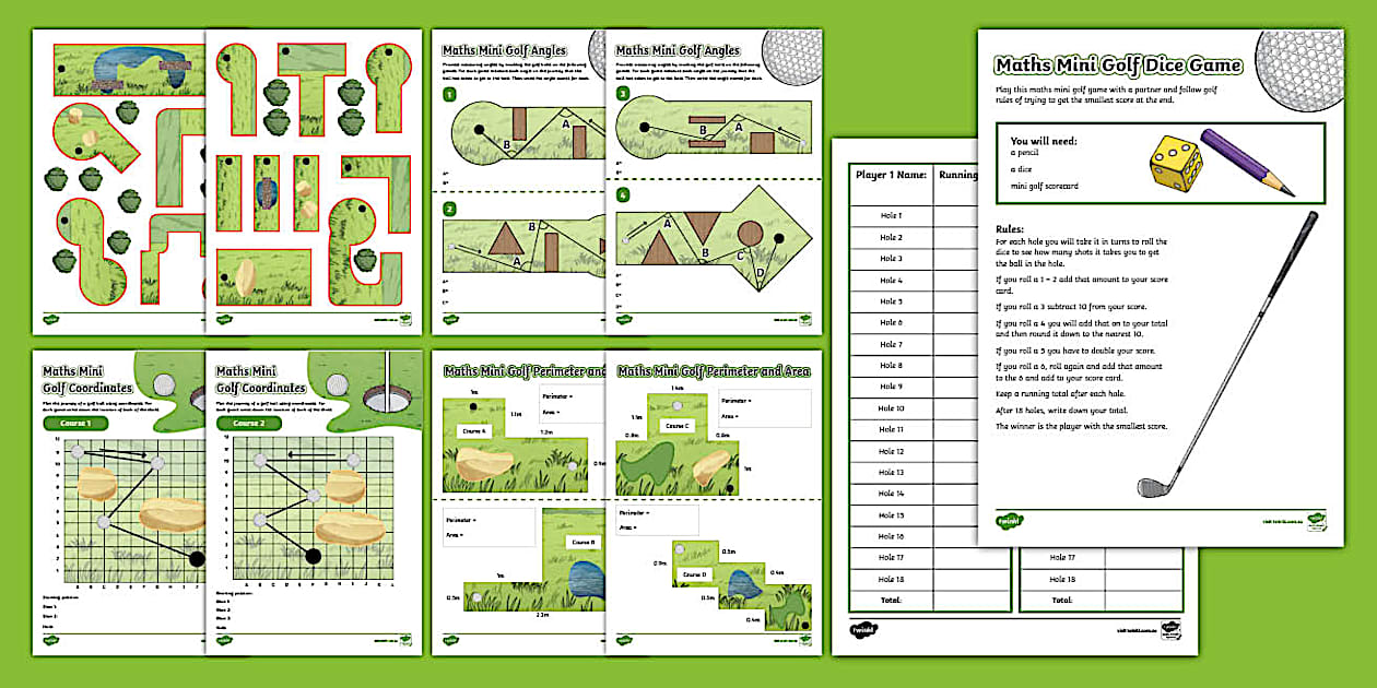 Maths Mini Golf Activities Pack | Twinkl Australia - Twinkl