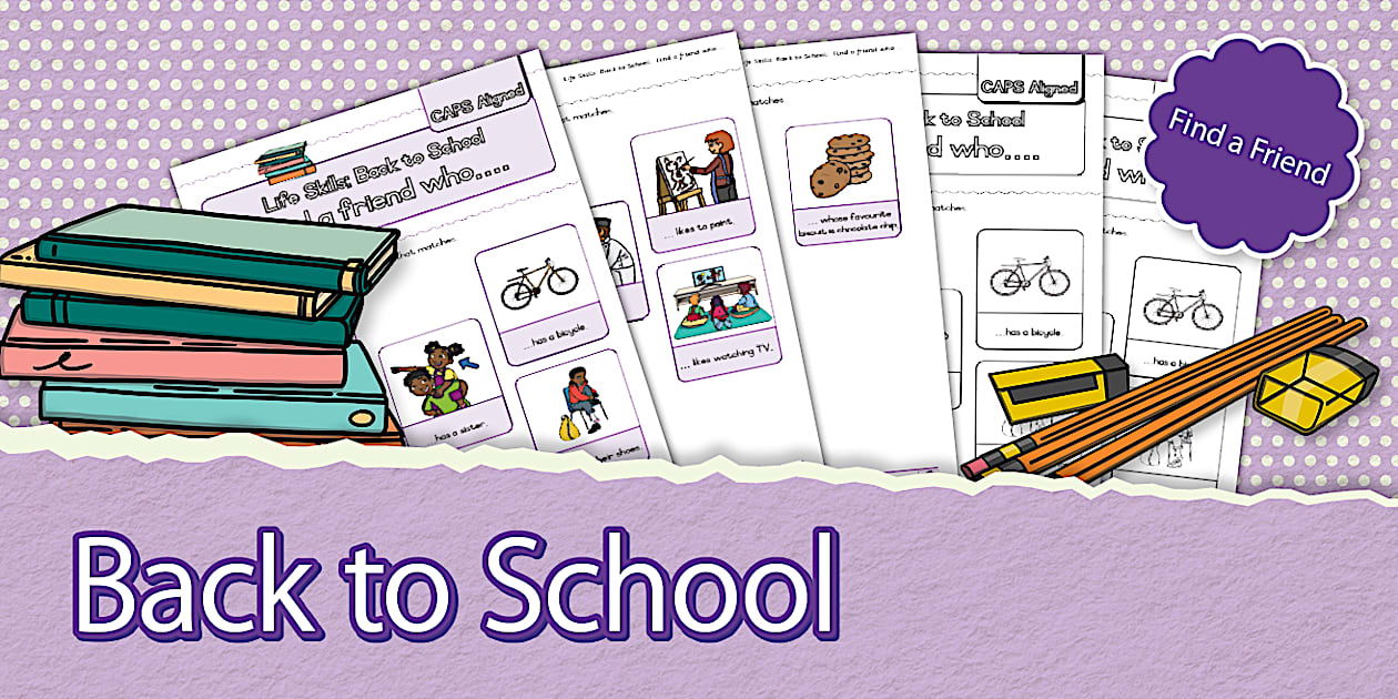 Grade 1 LS -Worksheet: Find a Friend (CAPS Aligned)