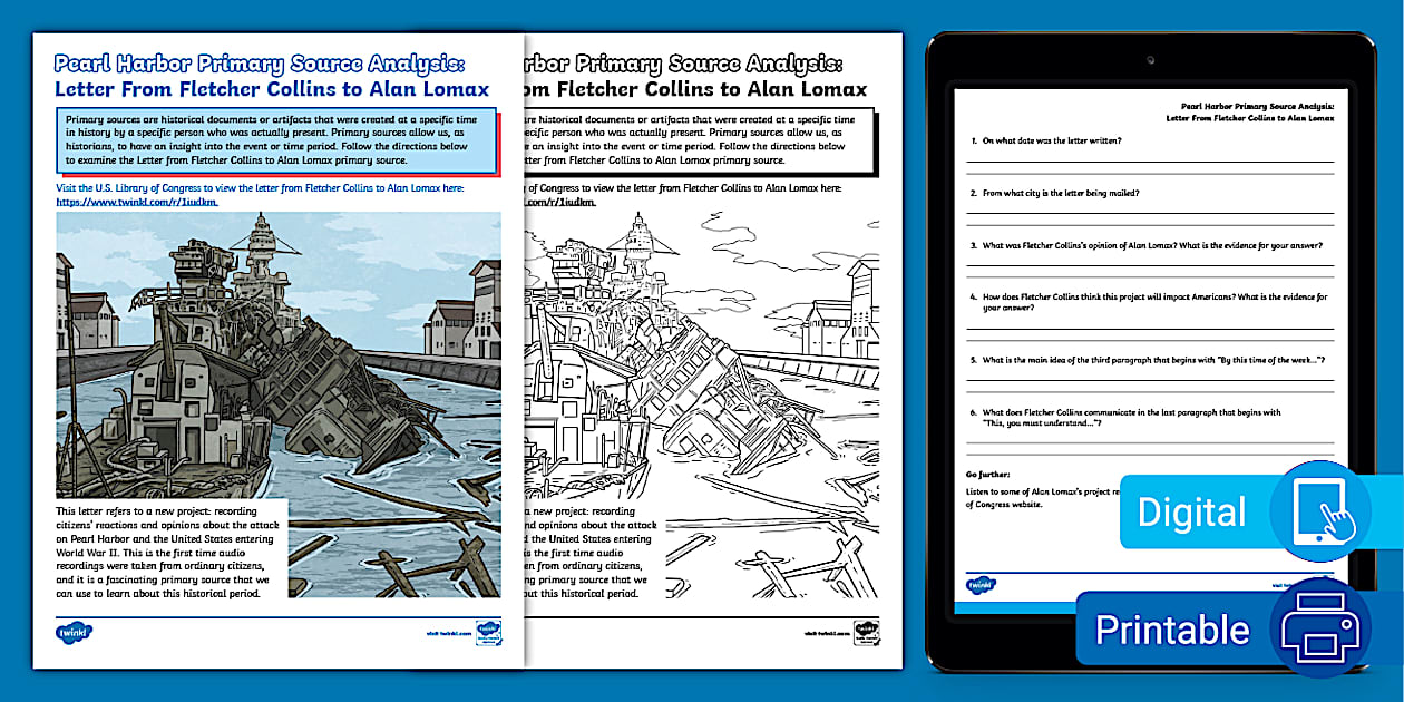 Primary Source Analysis: Letter From Fletcher Collins