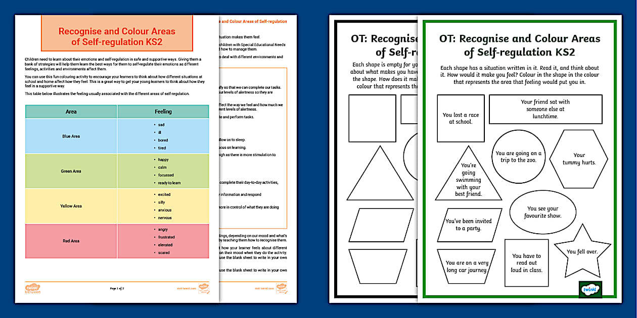 Emotional Regulation Colouring Pages | Inclusion | Twinkl