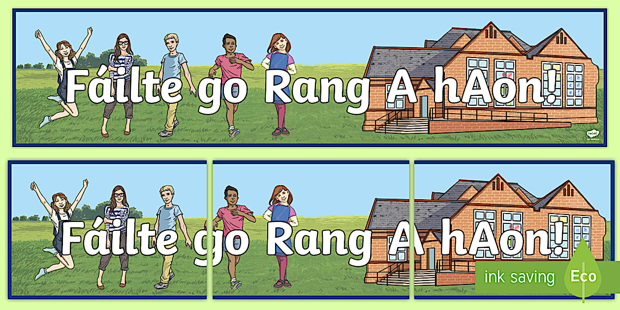 Fáilte go Rang a hAon Banner (teacher made) - Twinkl