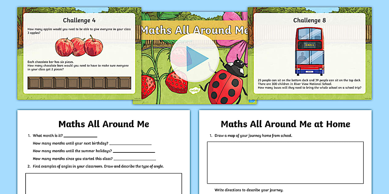 Maths All Around Me 3rd & 4th Class Activity Pack