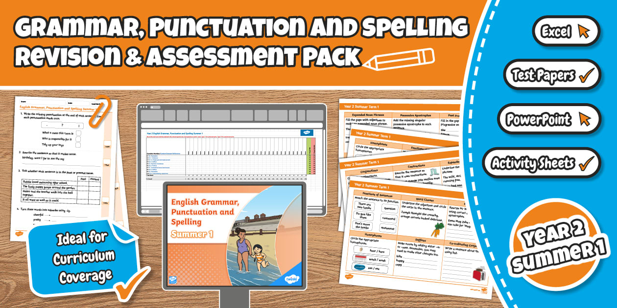 Year 2 Summer 1 Grammar, Punctuation and Spelling Pack