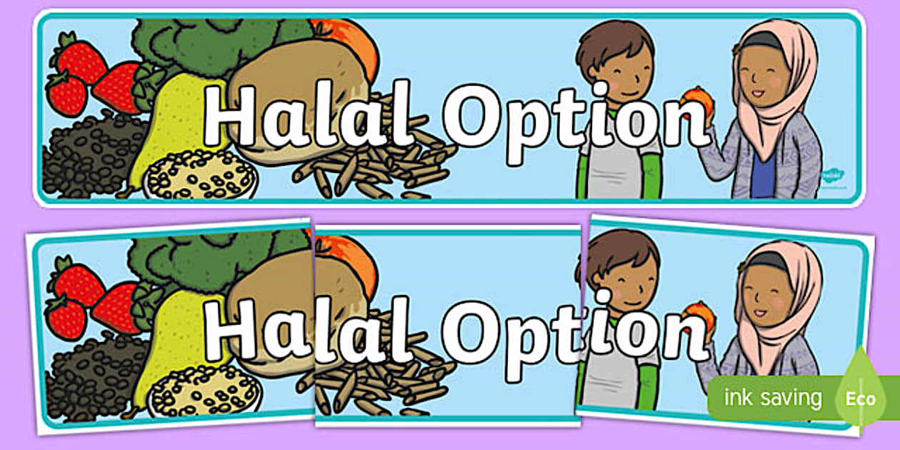 👉 Halal Option Display Banner (teacher made) - Twinkl