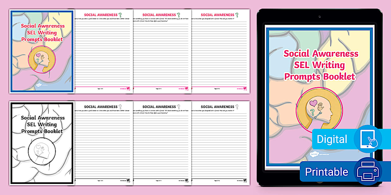 SEL Social Awareness Writing Prompts Booklet | Twinkl USA