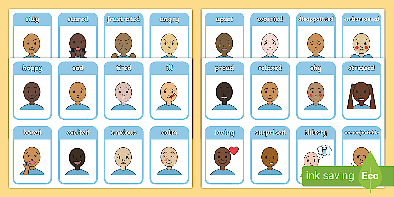 Twinkl Symbols: Feelings and Emotions Cards (Teacher-Made)