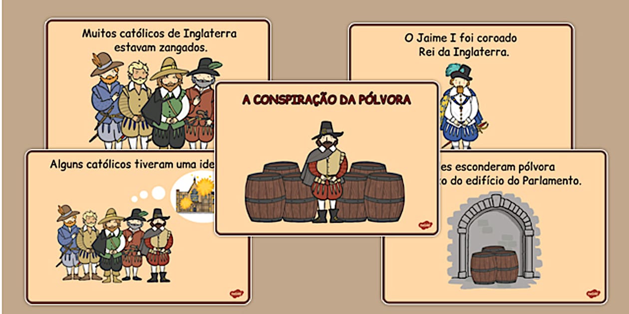 A conspiração da pólvora Portuguese (l'enseignant a fait)