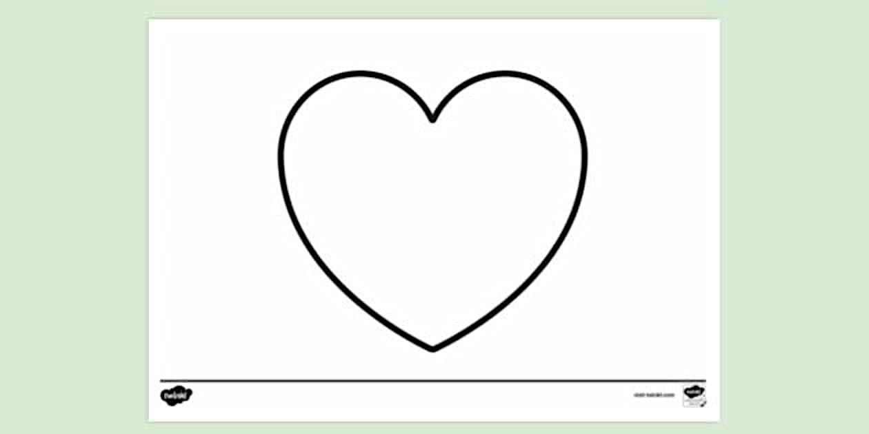 Heart Colouring Page | Colouring Sheets (teacher made)