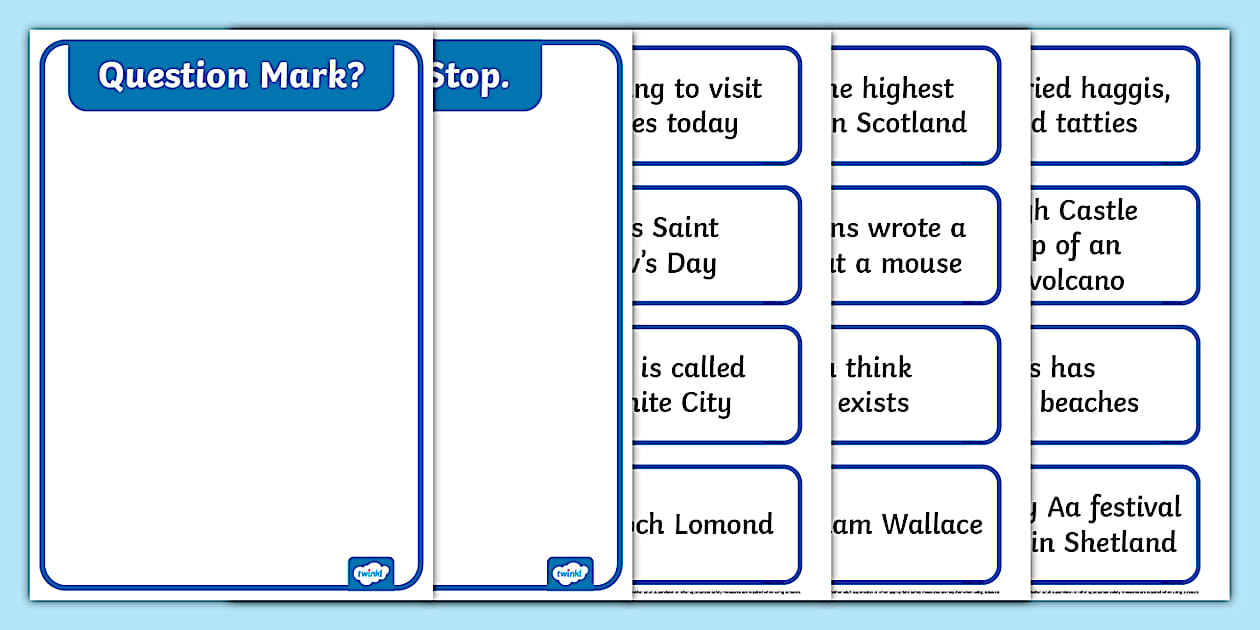 All About Question Marks Sorting Game - Twinkl