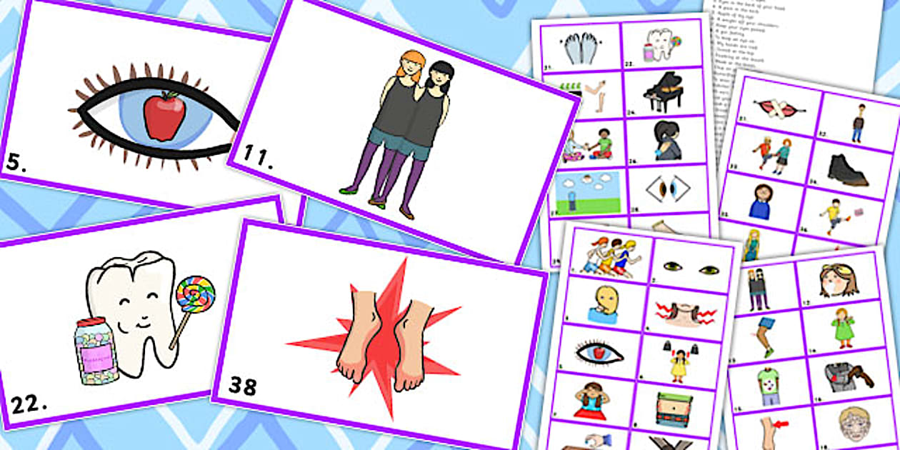 Body Idiom Picture Cards