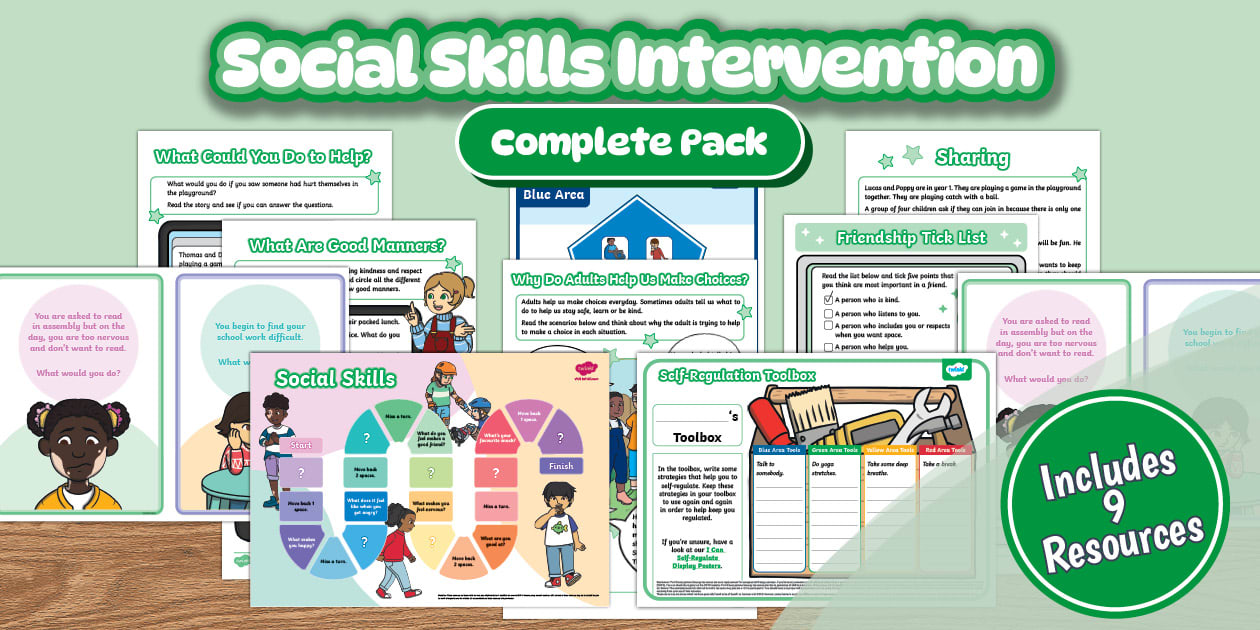 Social Skills Intervention KS1 Pack