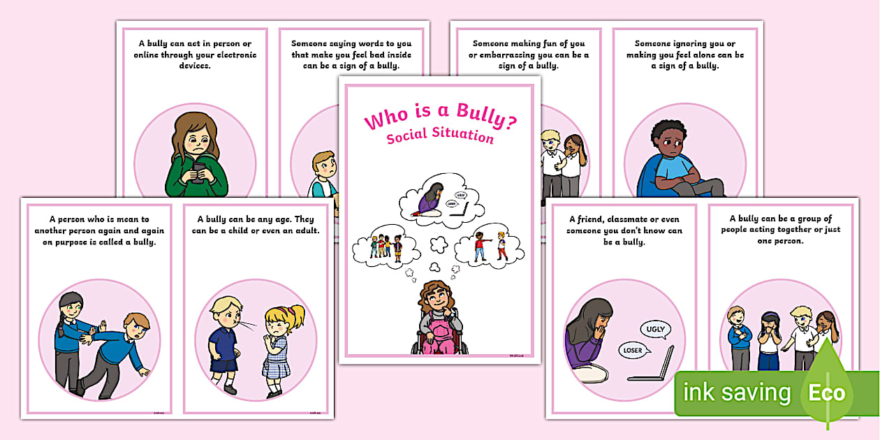 Who is a Bully Social Situation (teacher made) - Twinkl