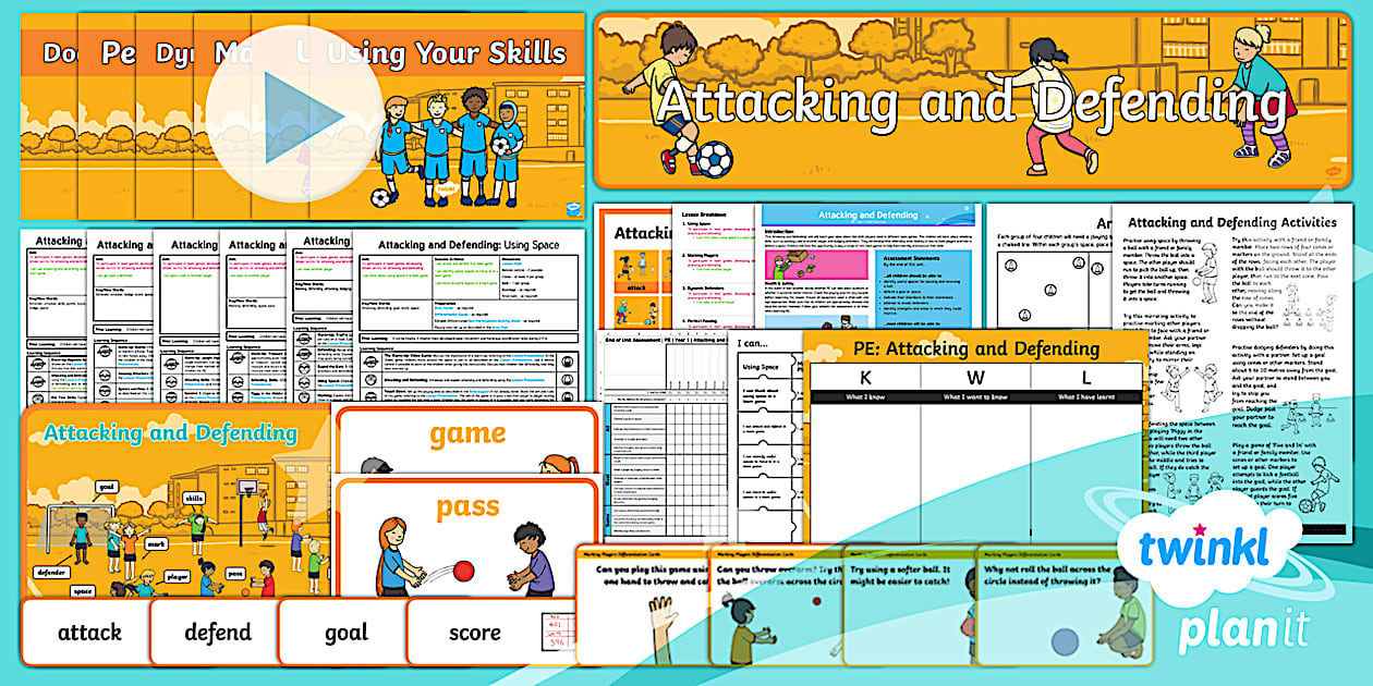PE: Attacking and Defending Year 1 Unit Pack (teacher made)