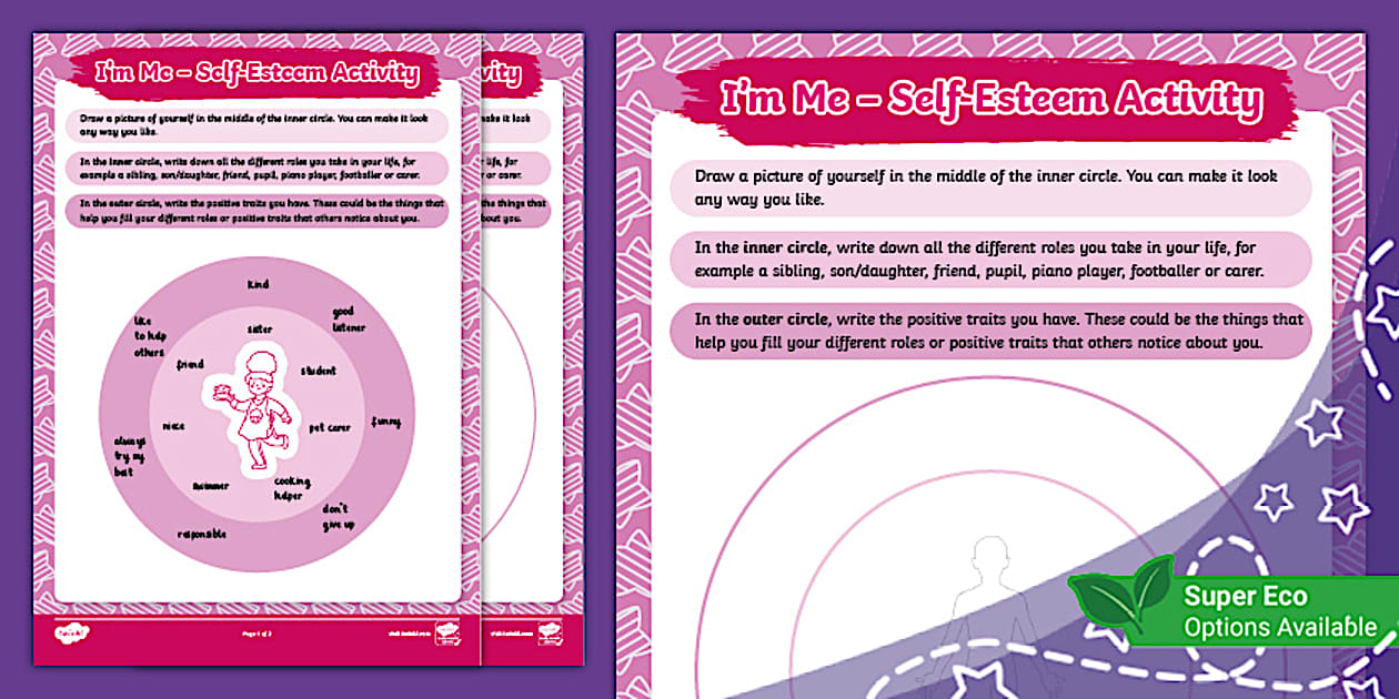 I'm Me – Self-Esteem Activity (teacher made) - Twinkl