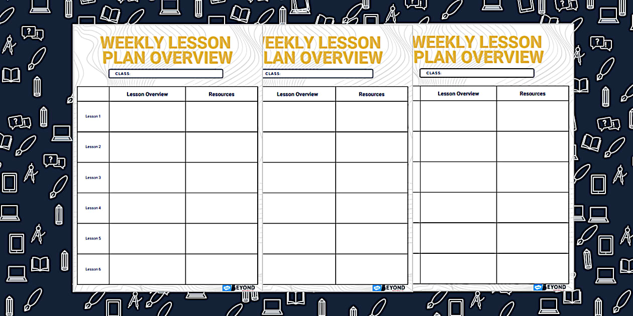Teacher Weekly Planner Template | Australia | Twinkl Beyond