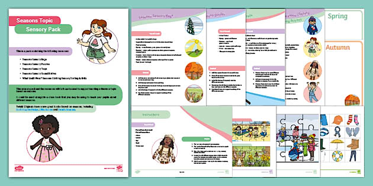 Seasons Topic Sensory Pack (teacher made) - Twinkl