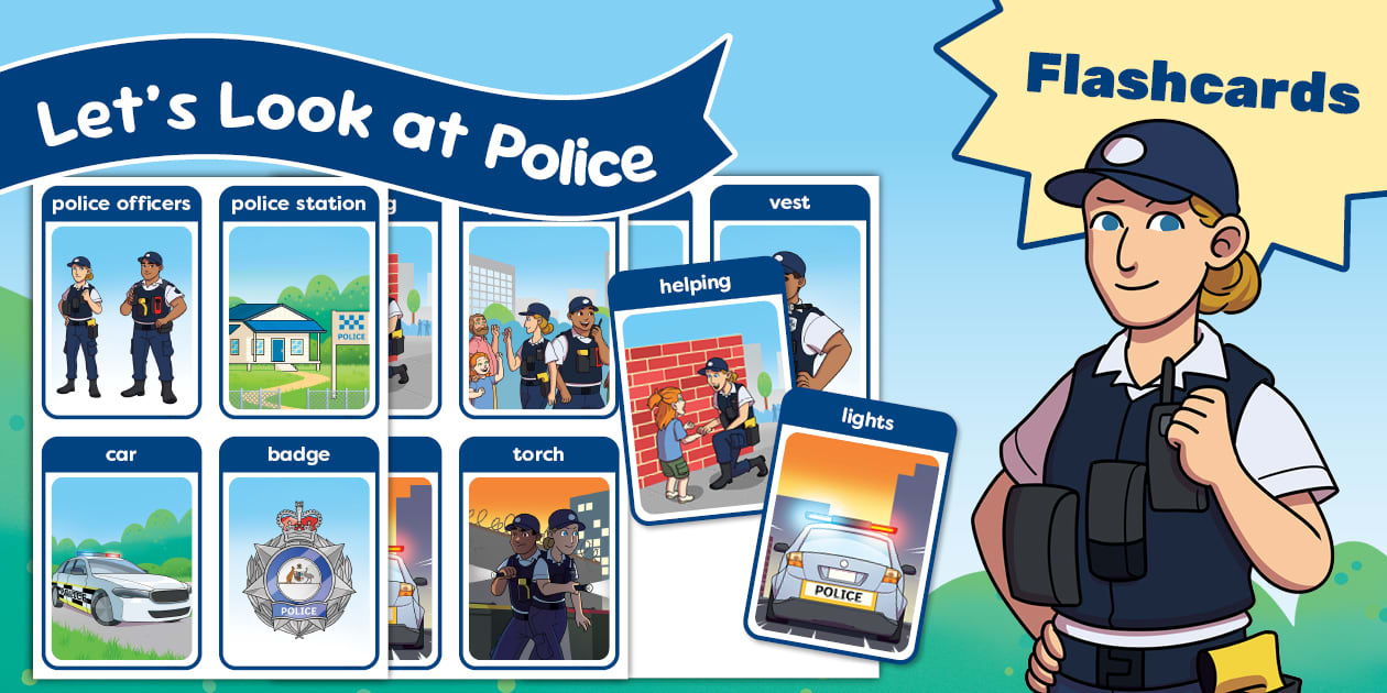 Let's Look at Police Flashcards