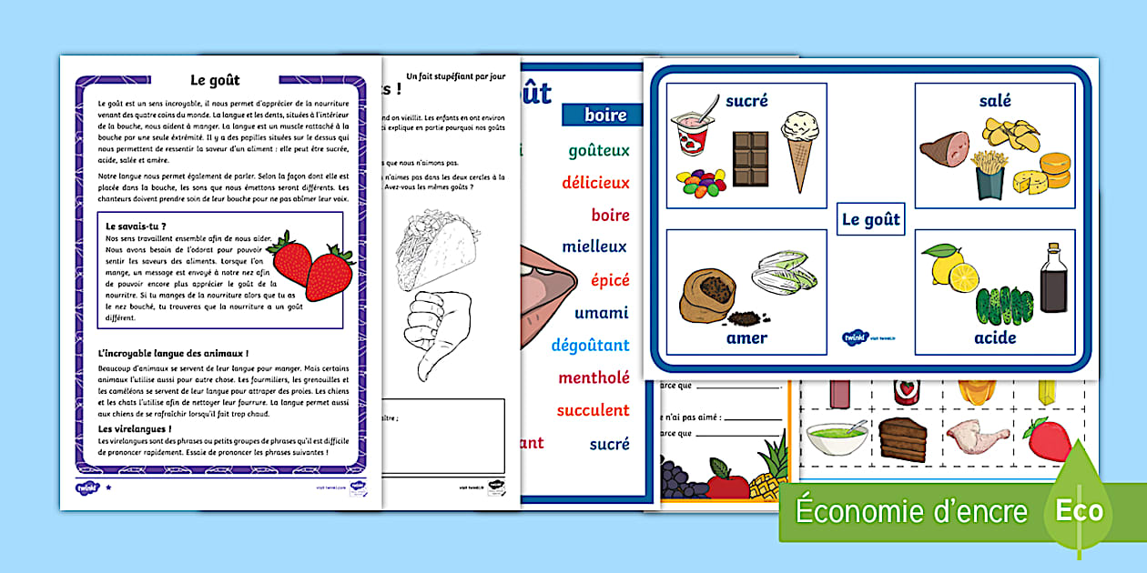 Pack sur la semaine du goût (Teacher-Made) - Twinkl
