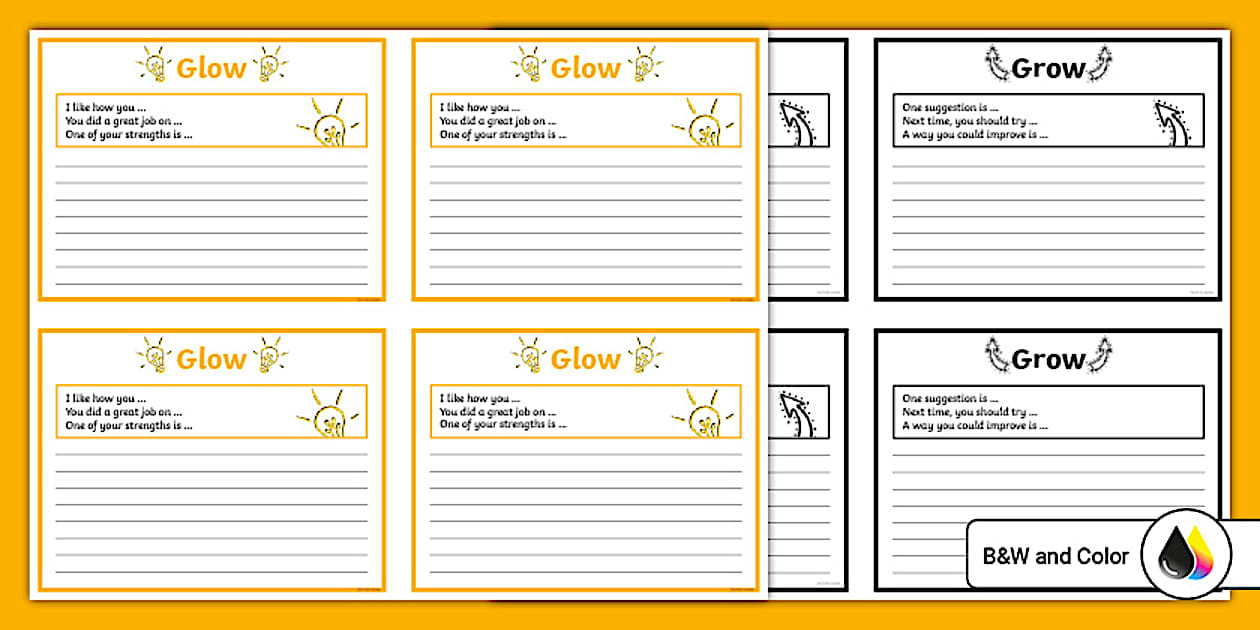 Writing Feedback Form for 6th-8th Grade (Teacher-Made)