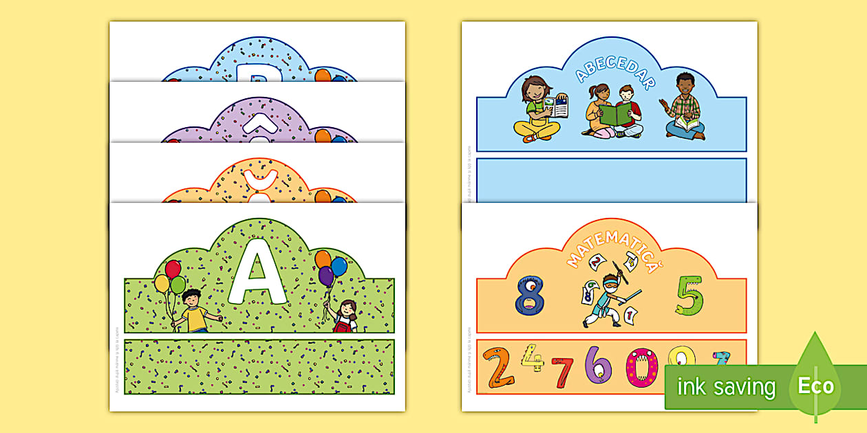 Literele alfabetului - Coronițe - Twinkl