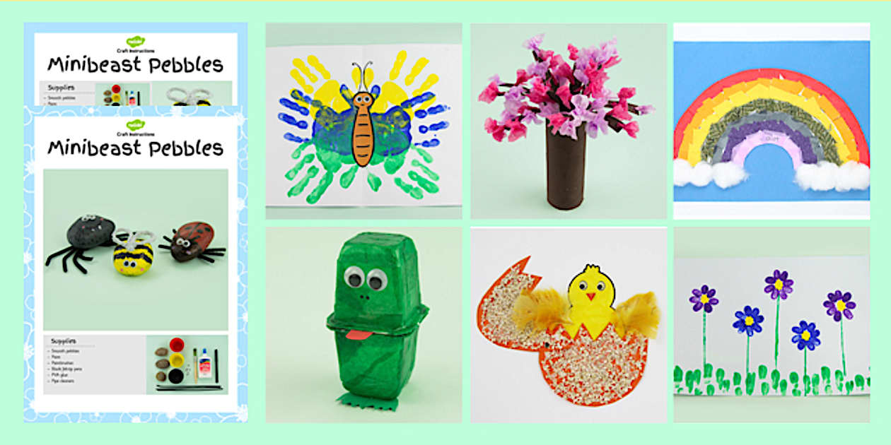 Springtime Craft Activity Pack - Easy Spring Crafts | Twinkl