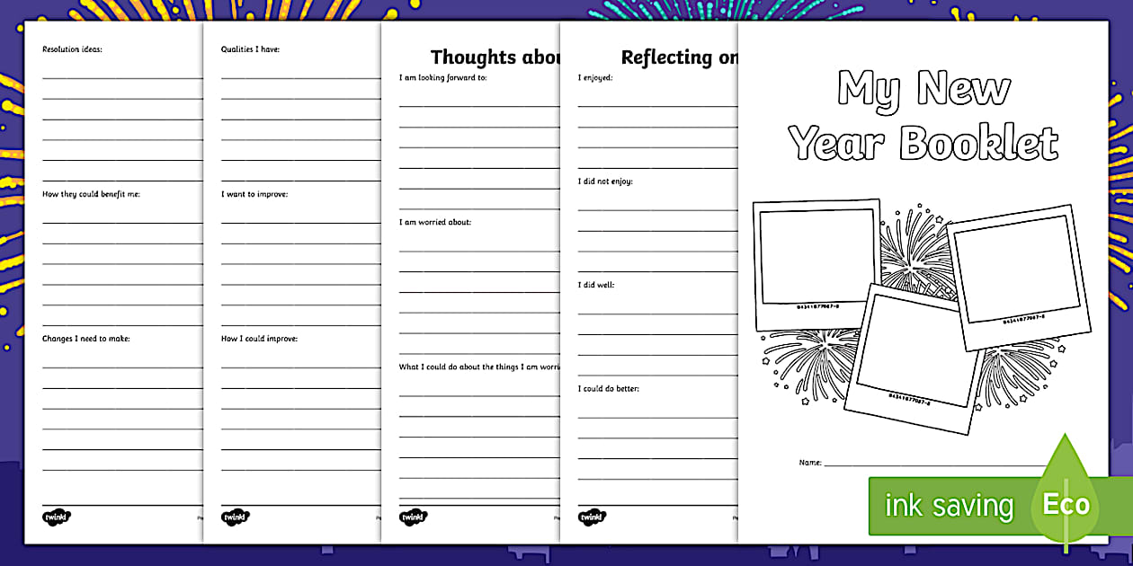 KS2 New Year Activity Booklet (teacher made) - Twinkl