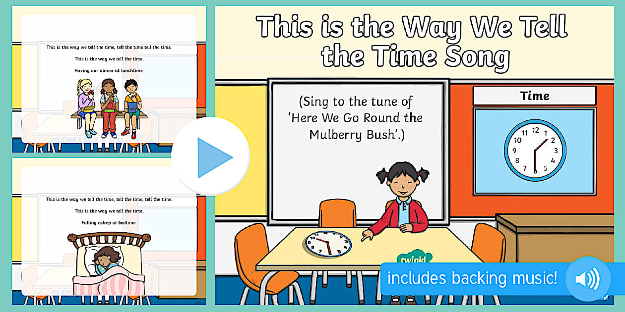 This is the Way We Tell the Time Song PowerPoint - Twinkl