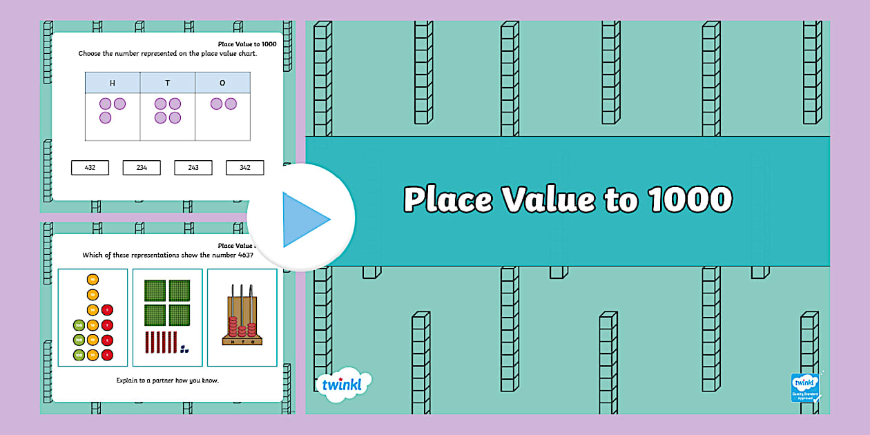 👉 Year 3 Place Value to 1000 Maths PowerPoint - Twinkl
