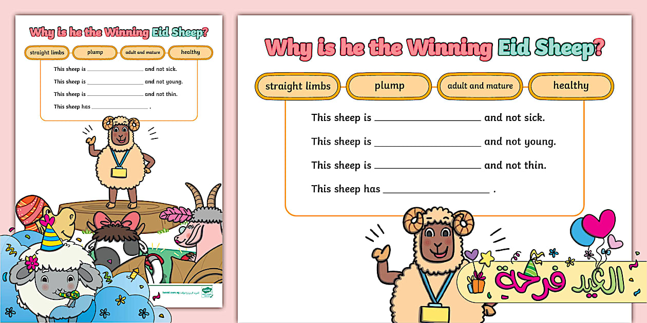 Why is He the Winning Sheep? Activity (teacher made)