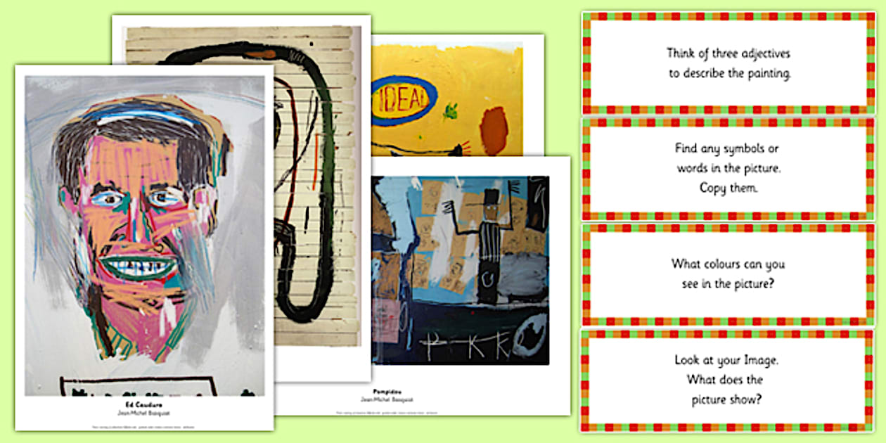 Jean-Michel Basquiat Photopack and Prompt Questions - Twinkl