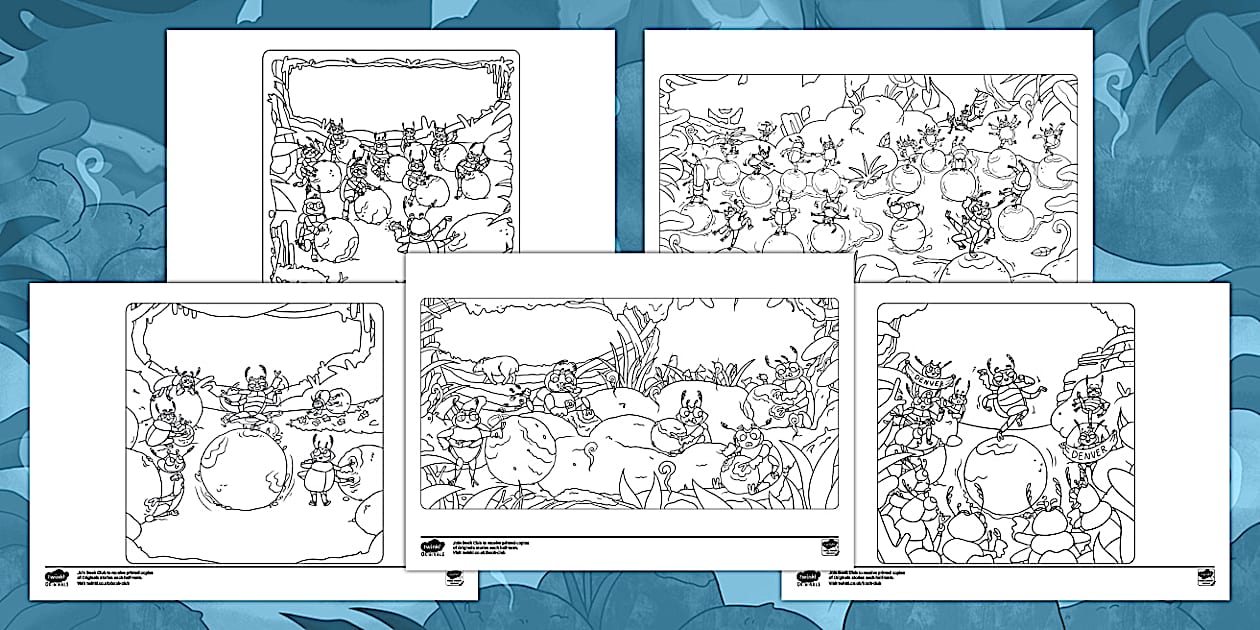 Cute Dung Beetle | Dung Beetle Colouring | Twinkl Originals