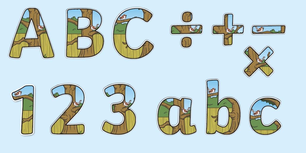 Sparrow-Themed Display Lettering (Teacher-Made) - Twinkl